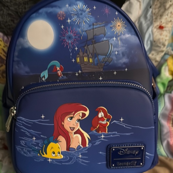 Loungefly | Bags | Loungefly Little Mermaid Backpack Blue | Poshmark